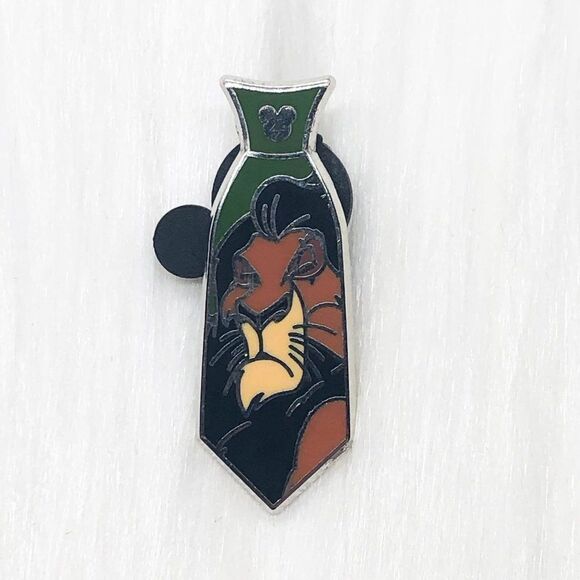Disney | Jewelry | 525 Disney Villain Neckties Lion King Scar Pin ...